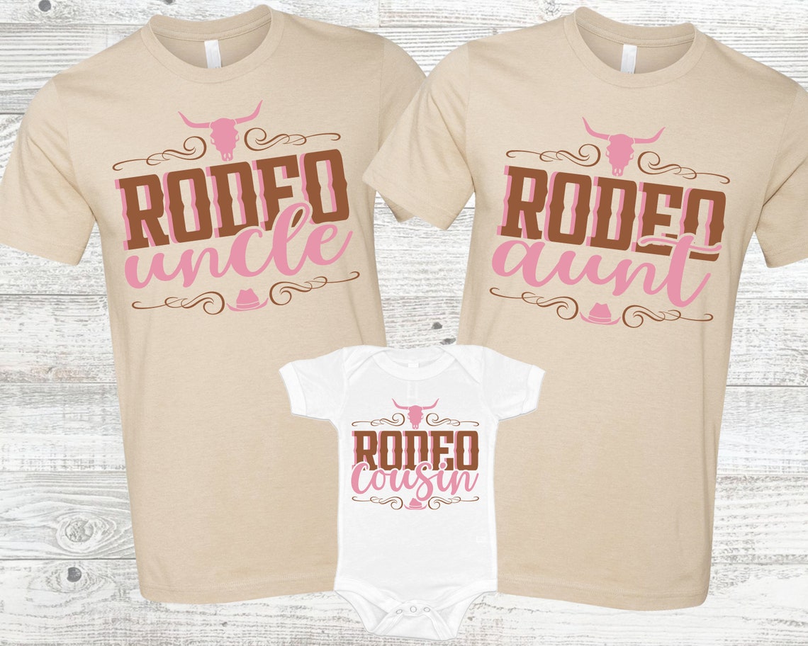 Rodeo Birthday Girl on Colored Shirts - Rodeo Mama, Actually My First ...