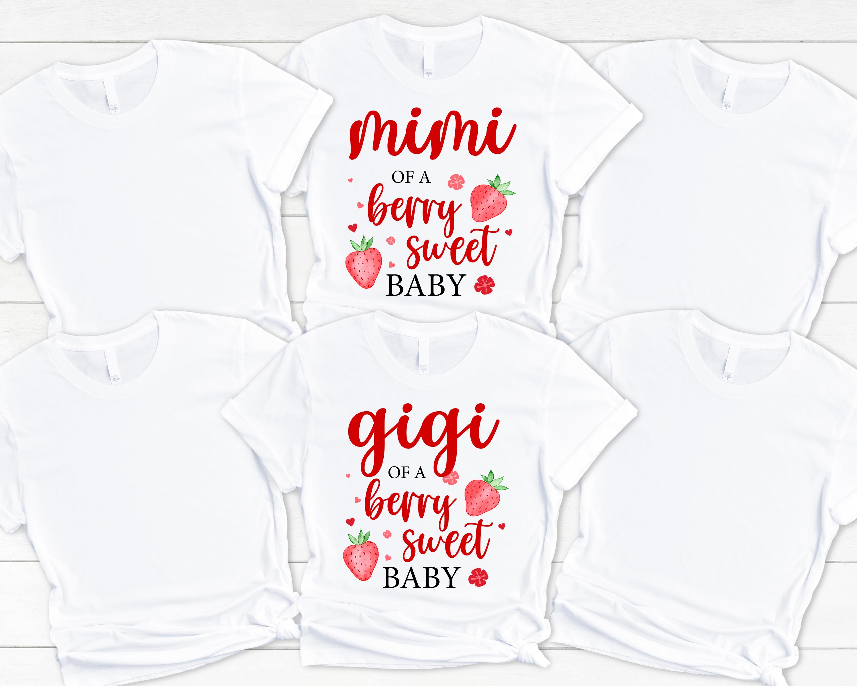 Berry Sweet Family T-shirts for Baby Shower - Summer Strawberry, Berry ...