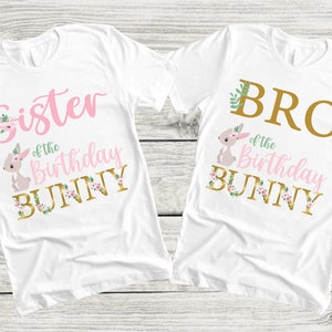 Some Bunny is ONE With Matching Family Shirts - Bunny 1st Birthday Girl ...