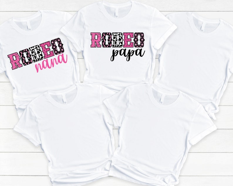 Rodeo Cowgirl Birthday Family Shirts Hot Pink Cowgirl - Etsy
