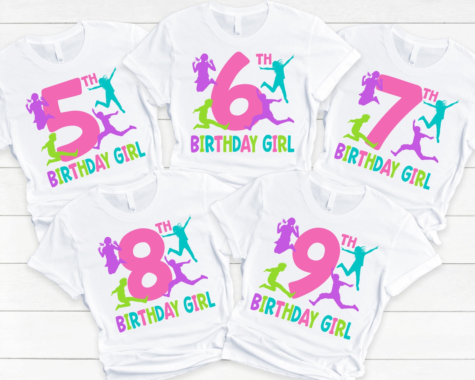 JUMP Birthday Family Shirts Trampoline Park Birthday Neon - Etsy