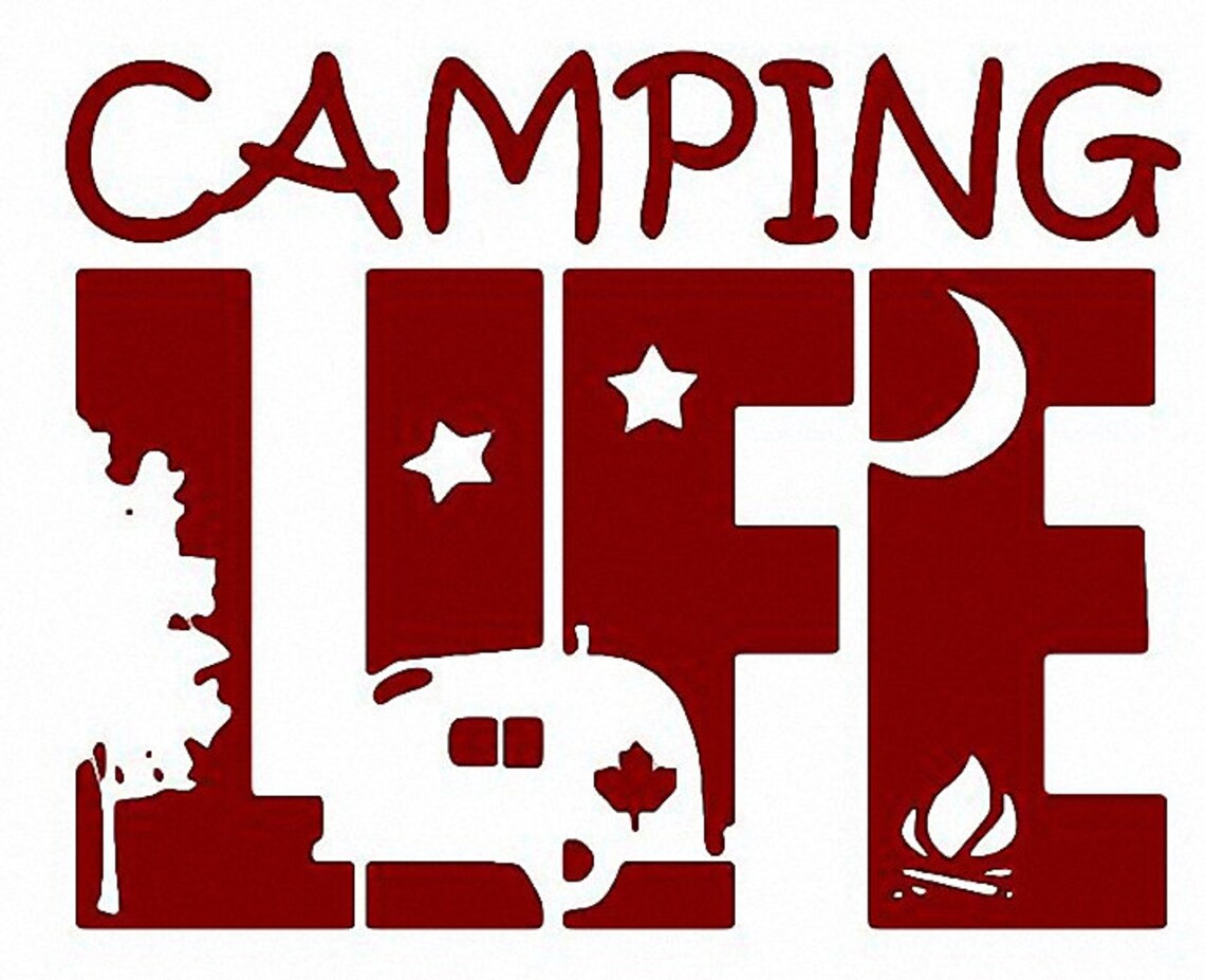 Camping Life decal sticker Camper | Etsy