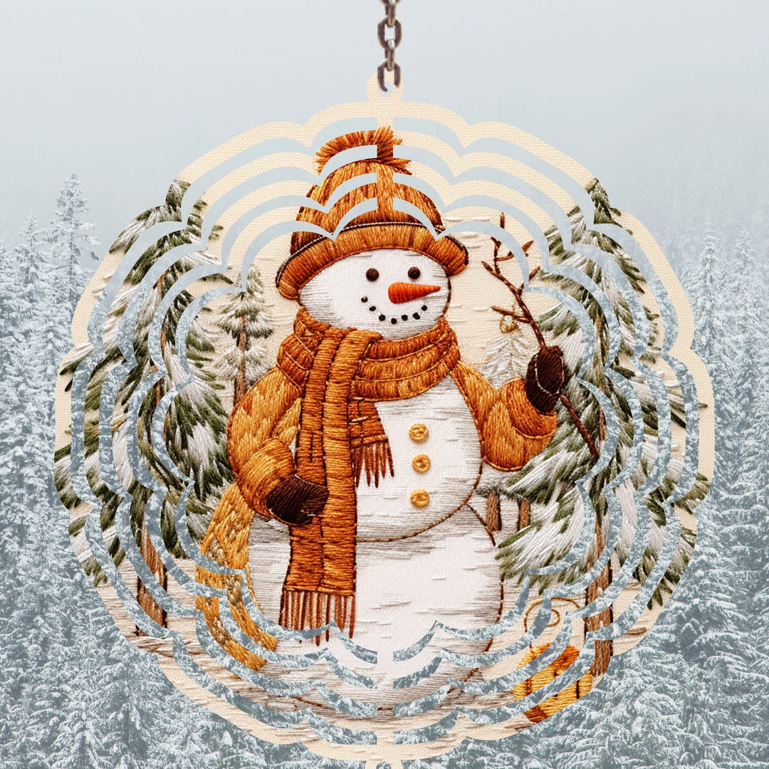 Vintage Snowman Wind Spinners - Etsy
