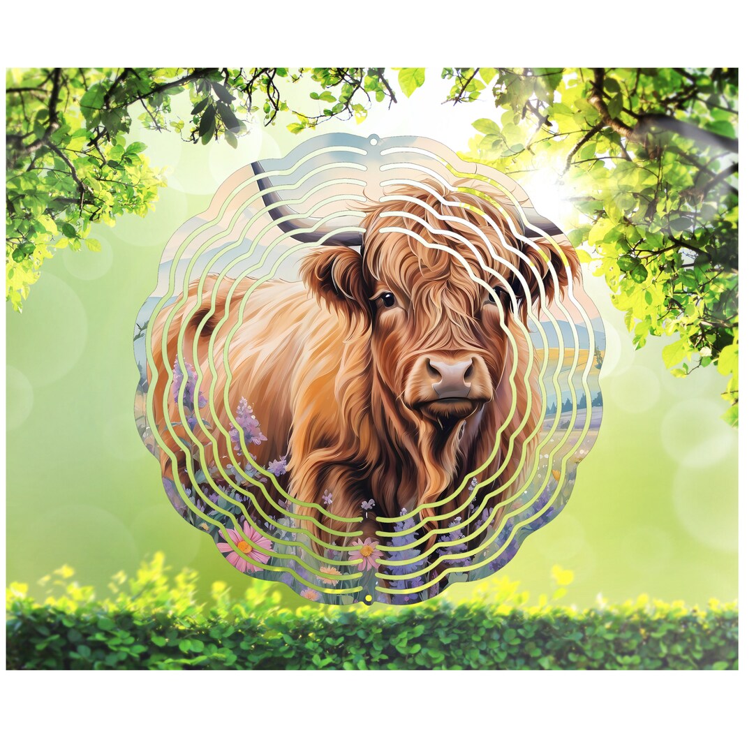 Highland Fluffy Cow Wind Spinners FREE SHIPPING - Etsy