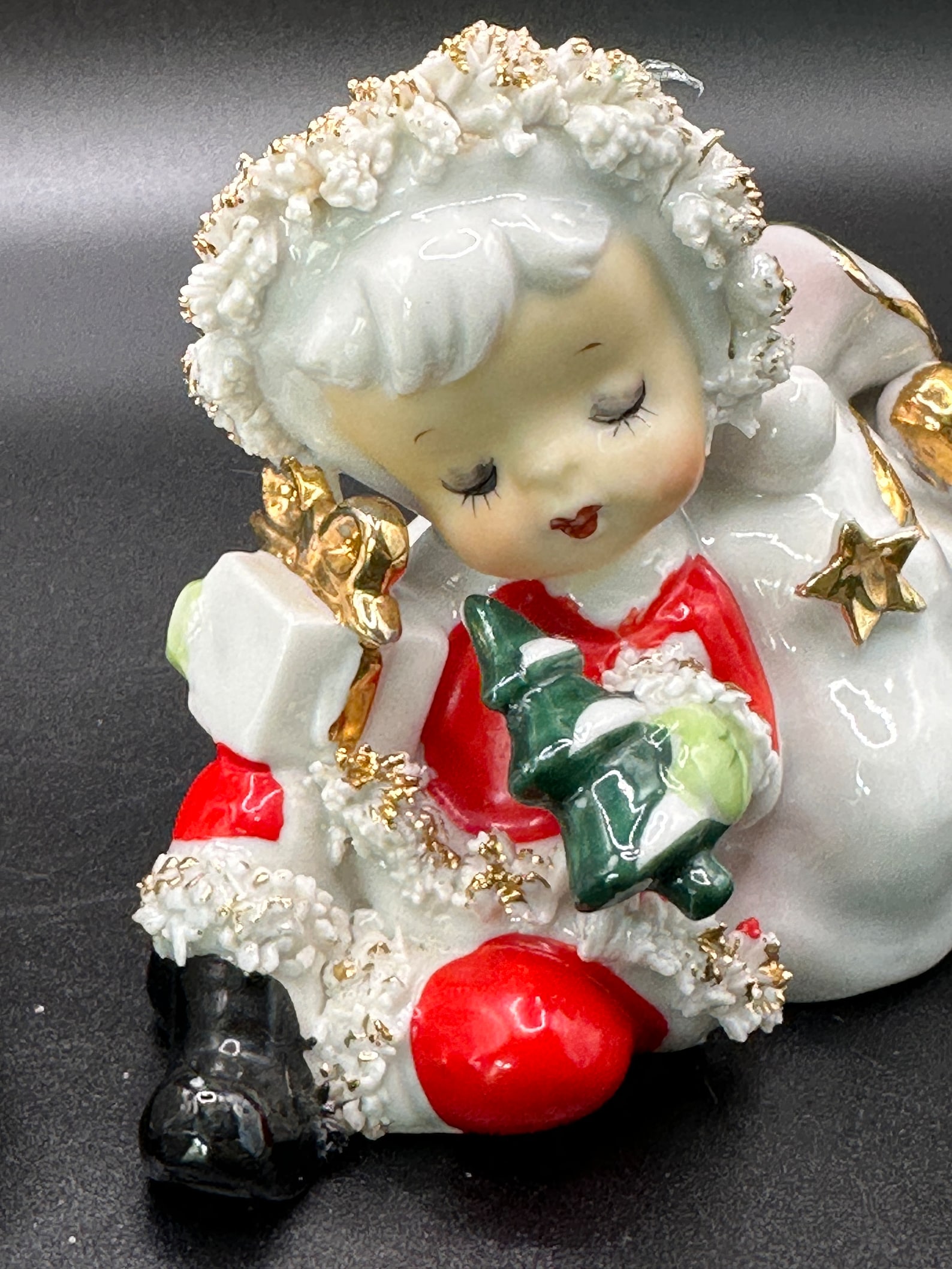 Vintage 1950s-1960s Kitsch Porcelain Midcentury Santa Baby Collectible ...