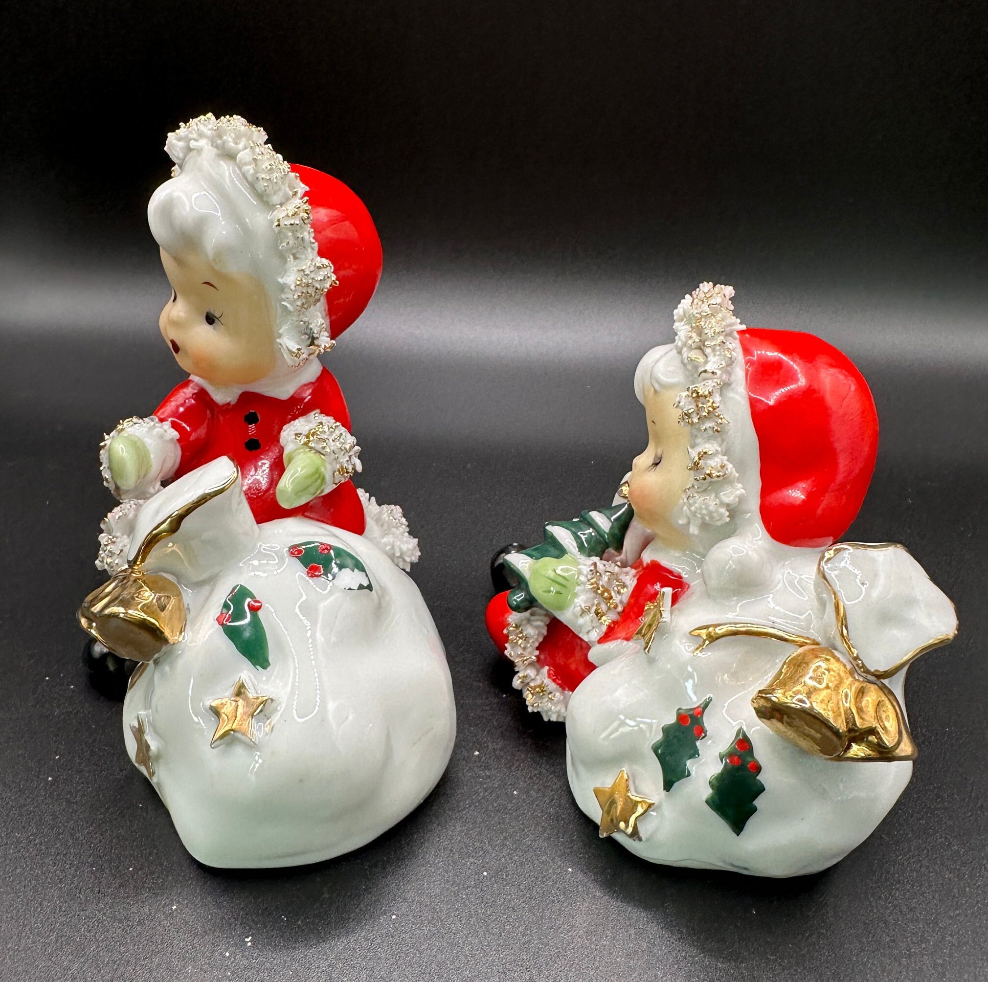 Vintage 1950s-1960s Kitsch Porcelain Midcentury Santa Baby Collectible ...