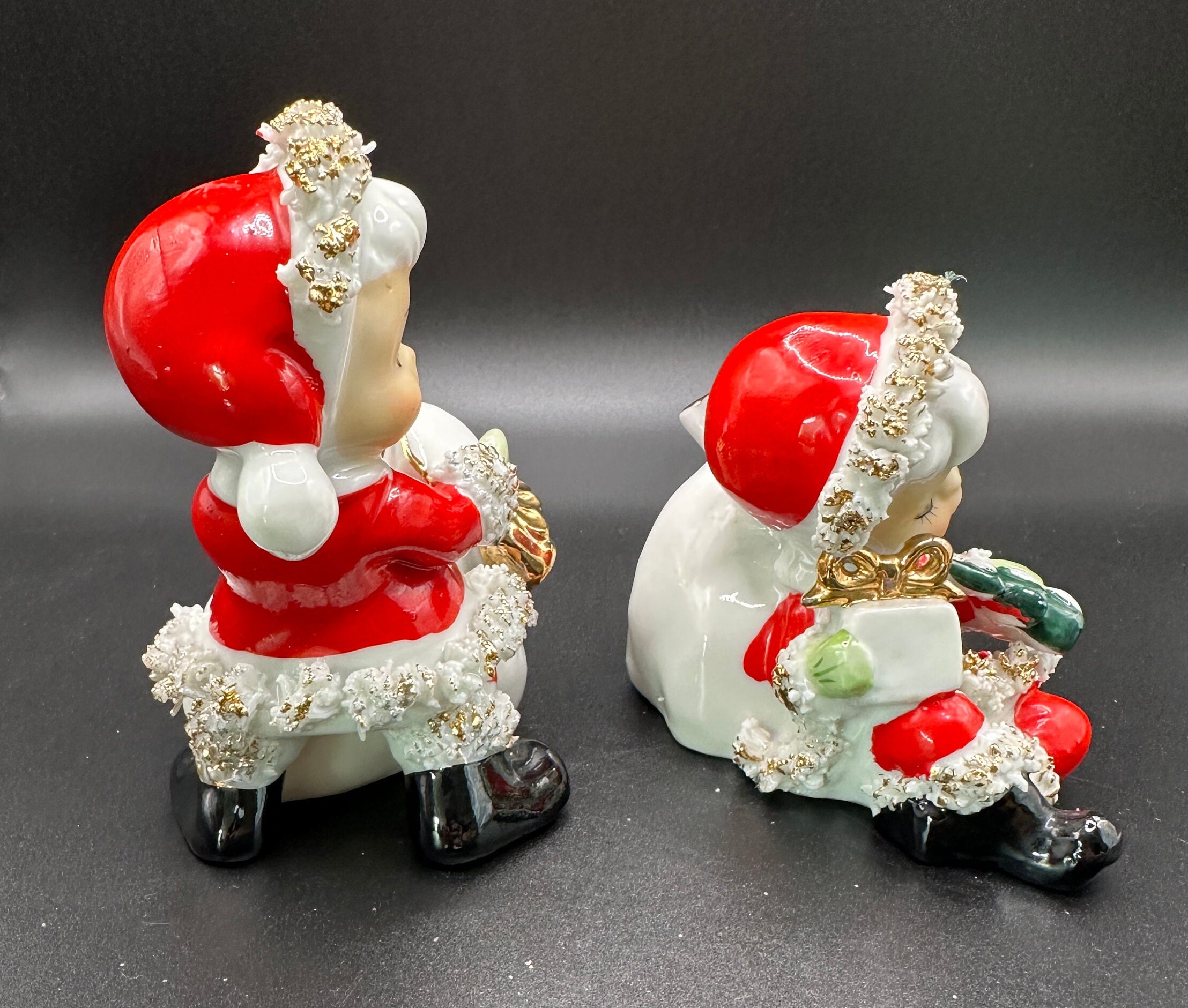 Vintage 1950s-1960s Kitsch Porcelain Midcentury Santa Baby Collectible ...