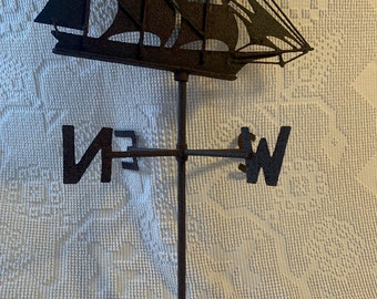 Folk Art Weather Vane Carved Wood Dog Retriever Signed Artist SR Tyler ...