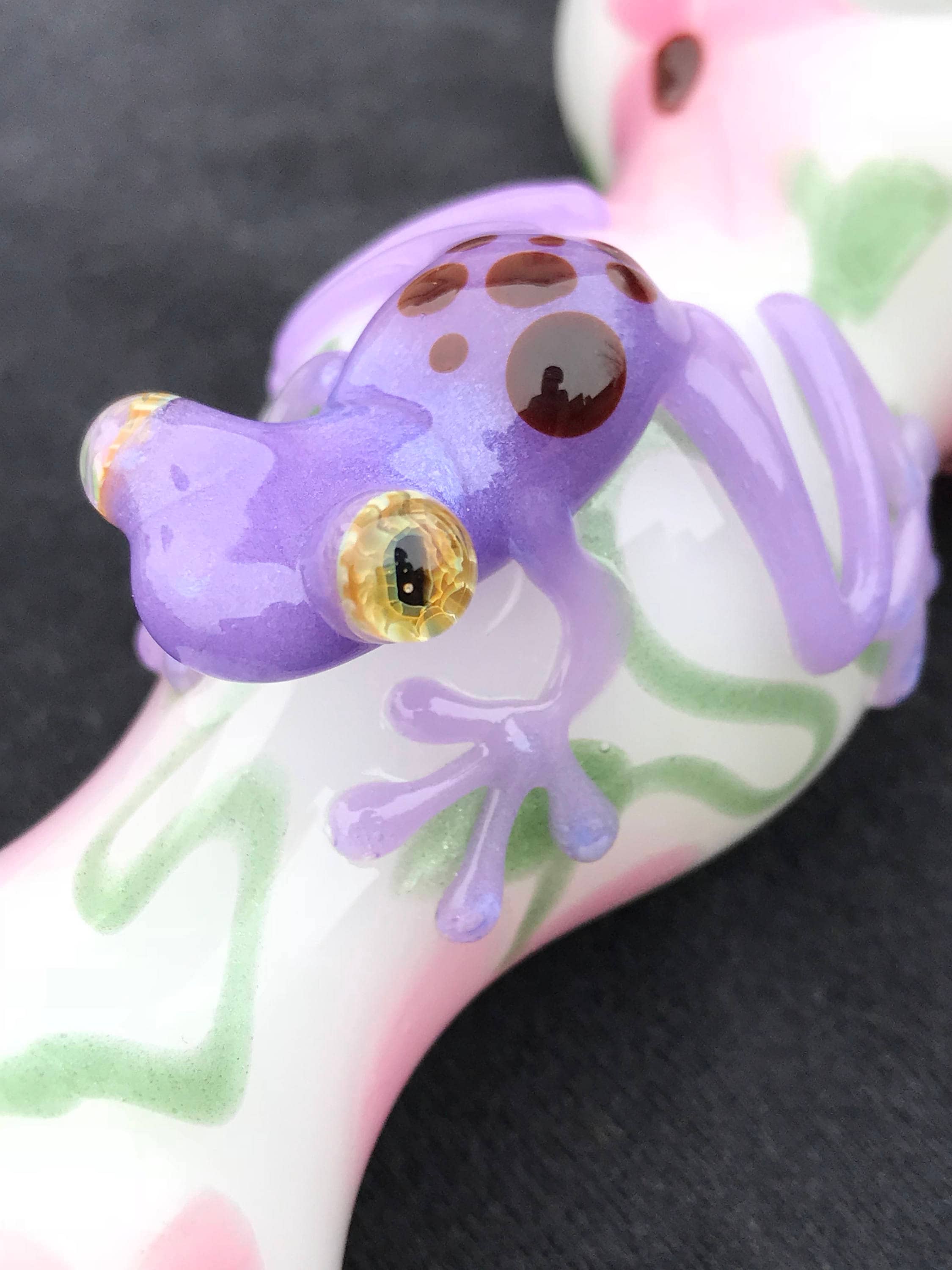 Purple Frog Glass Pipe