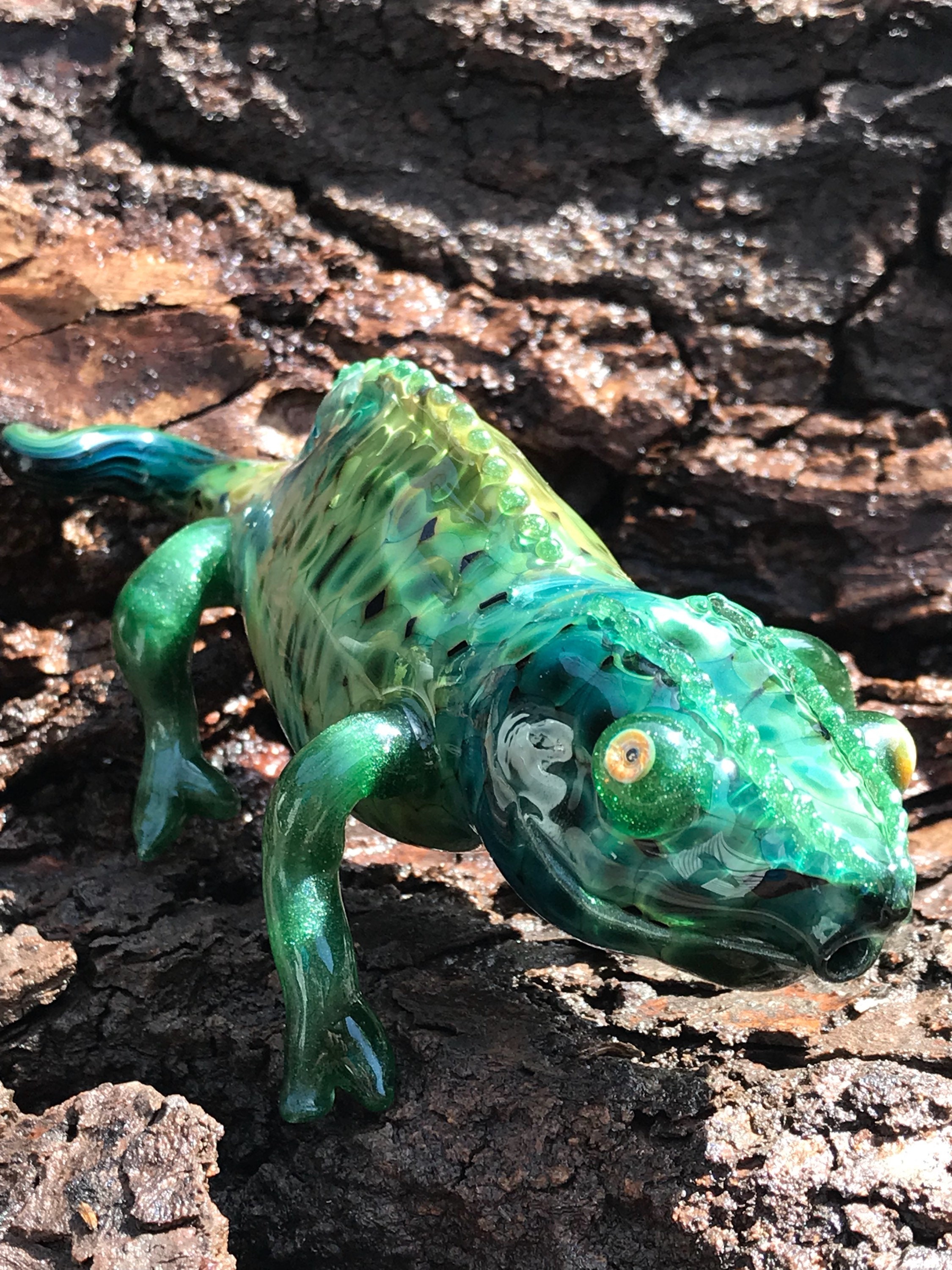 Glass Pipe Chameleon!