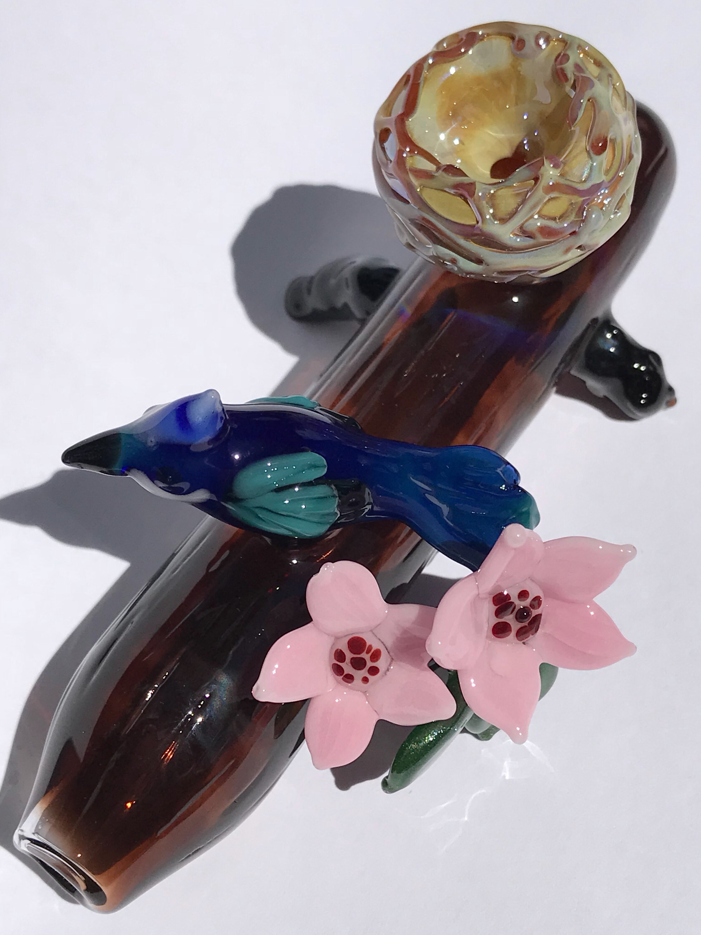 Glass Pipe Nestin Bluebird in the Forest!