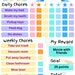 Editable Rainbow Chore Chart for Kids Routine Chart Kids Responsibility ...