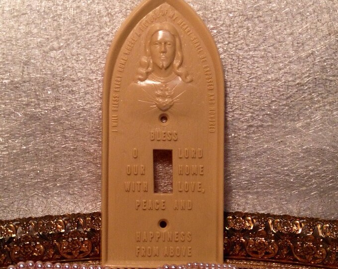 Vintage Jesus Light Switch Plate by Hartland Blessing for Your Home - Etsy
