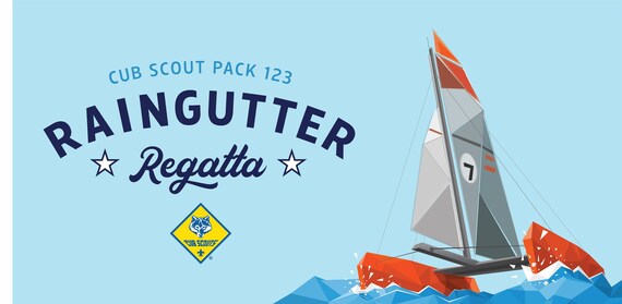 Custom Cub Scout Raingutter Regatta 6x3ft Vinyl Banner - Etsy