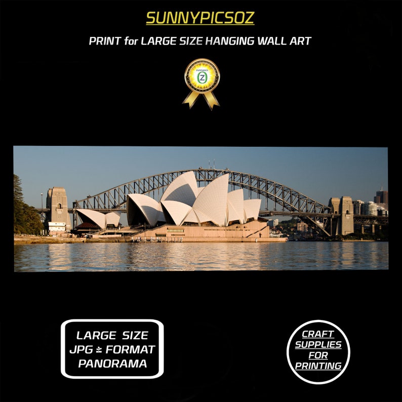 Sydney Opera House & Harbour Bridge - JPG Large Size Printable Digital ...