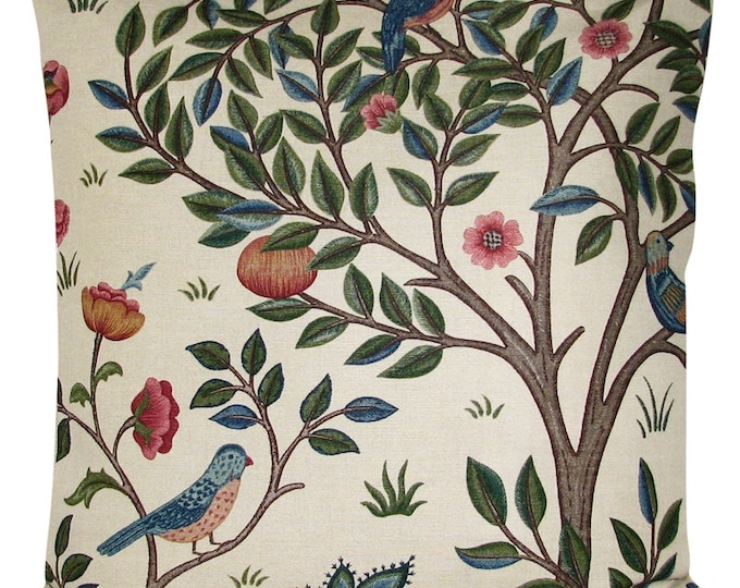 William Morris Kelmscott Tree Woad & Wine Archive Cushion - Etsy