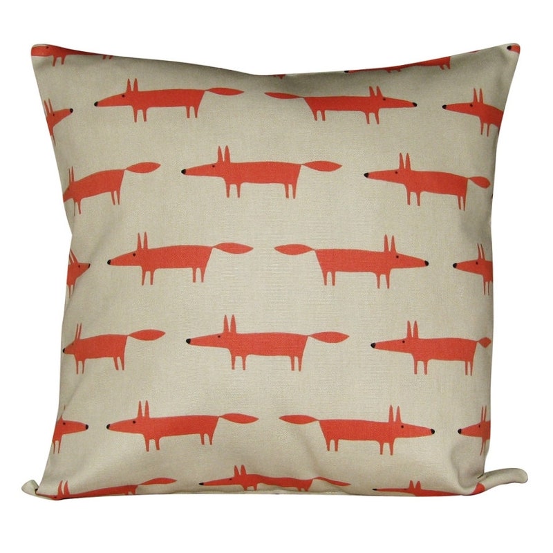 Scion Mr Fox Cushion - Etsy UK