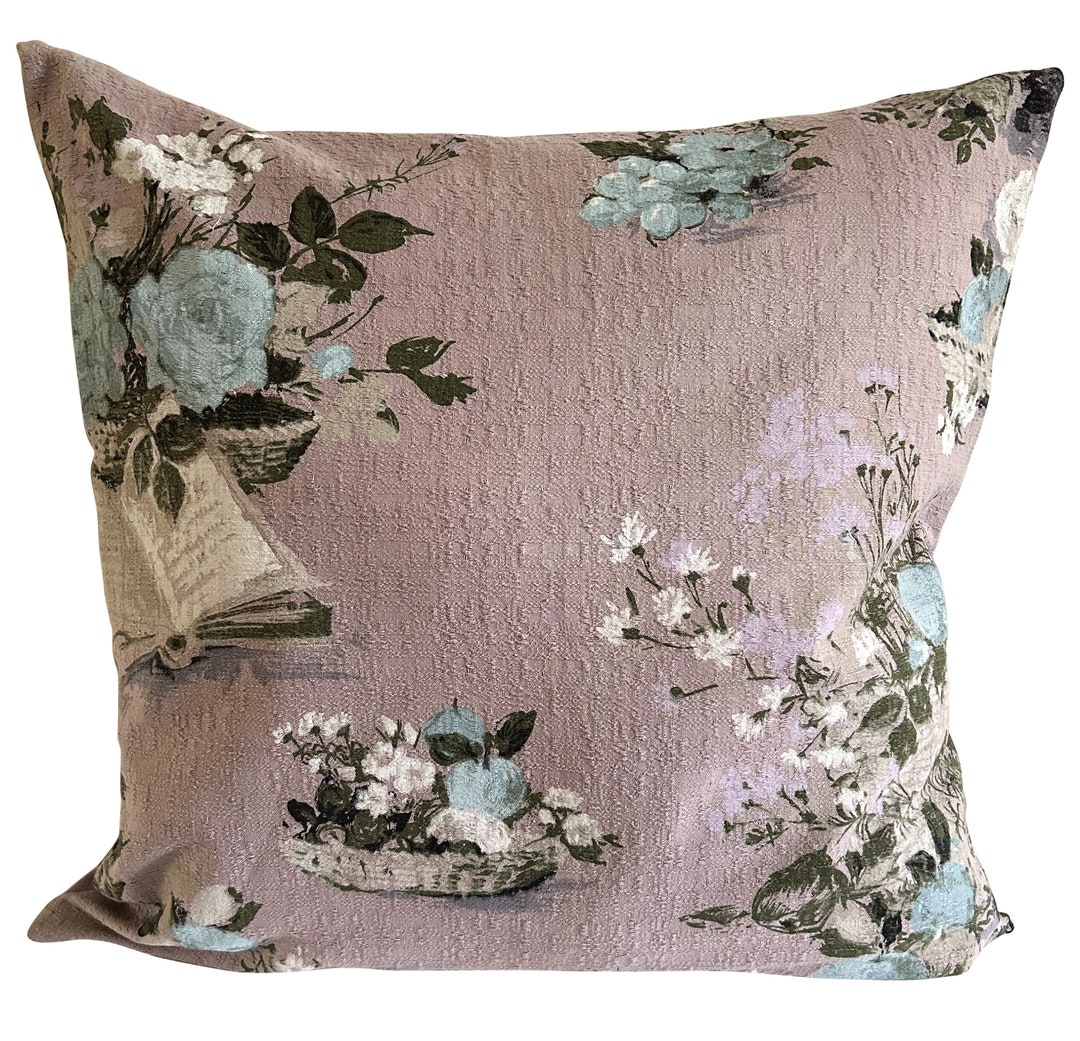 Pretty Cushions Vintage Chintz Lilac Large Cushion Cover - Etsy