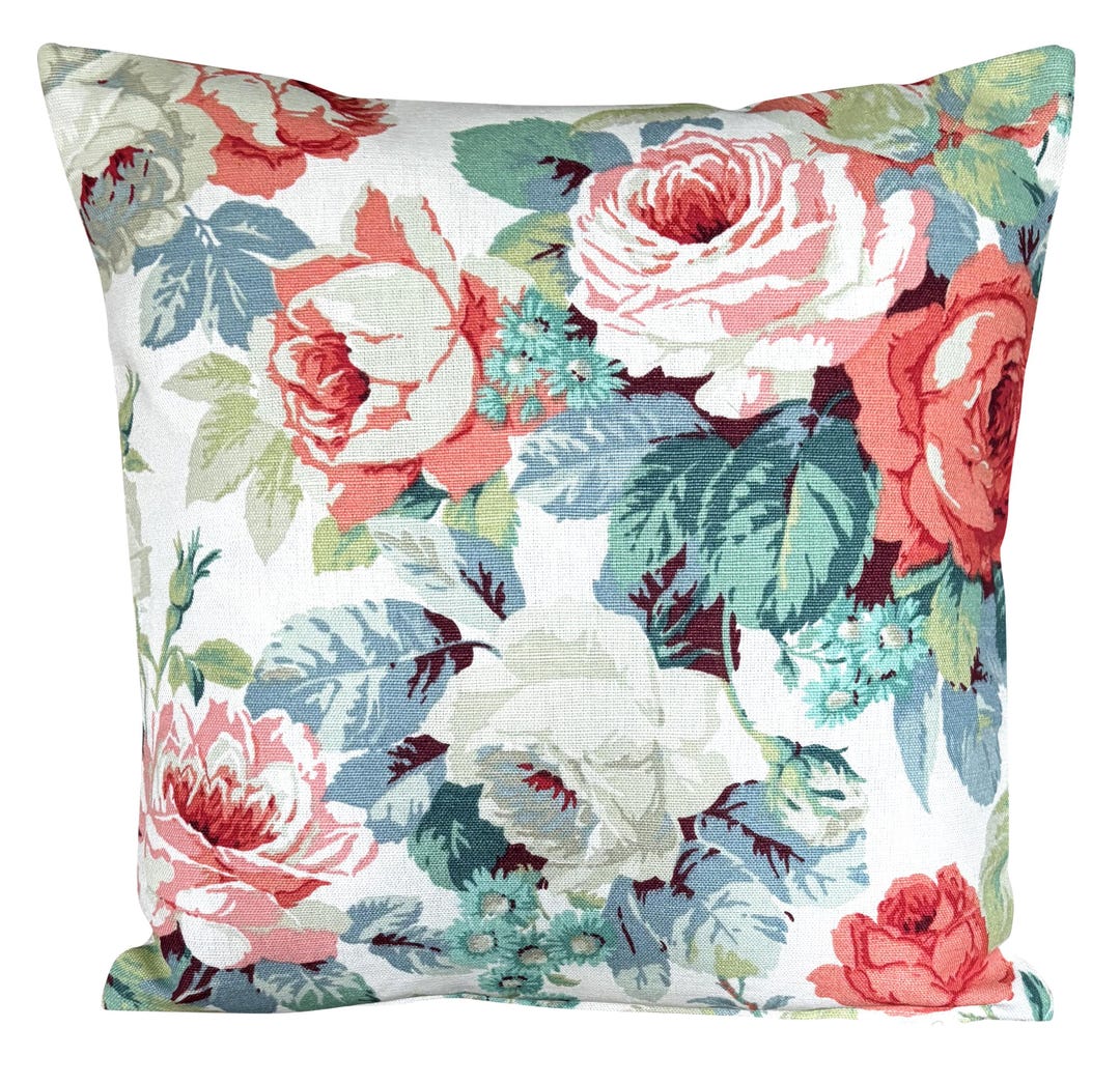 Sanderson Chelsea Pink Floral Traditional Vintage Cushion Cover - Etsy
