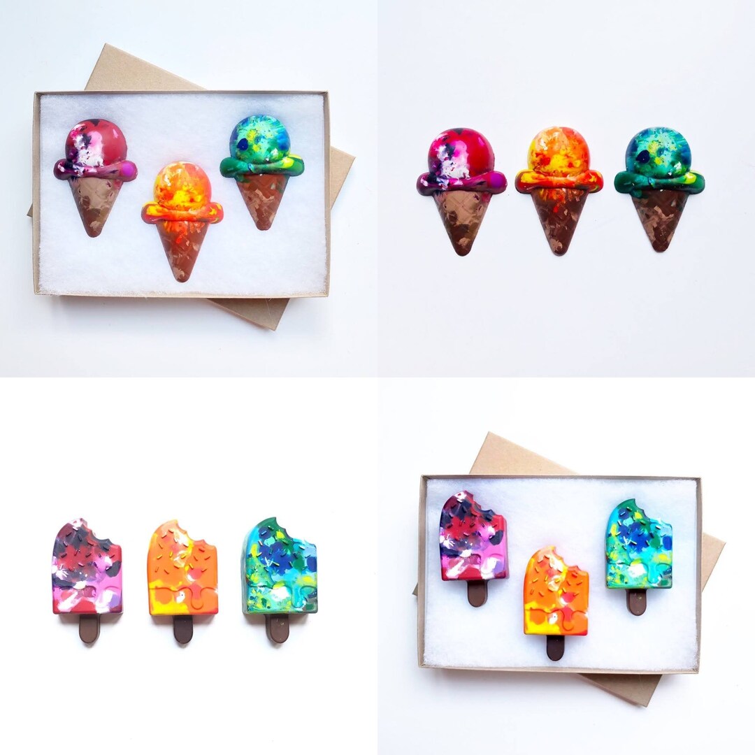 Jumbo Ice Cream Shaped Crayon, Jumbo Popsicle Shaped Crayon, Jumbo ...