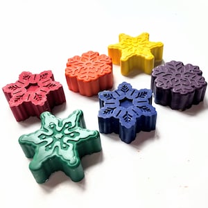 Snowflake Shaped Crayons, Stocking Stuffer Gifts for Kids, Christmas ...