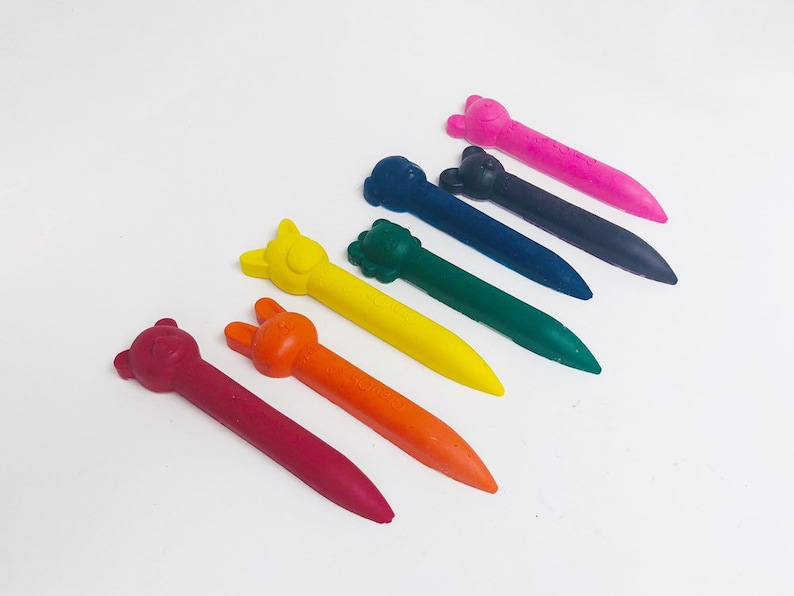 Animal Shaped Crayon Sticks Zoo Birthday Party Barnyard | Etsy