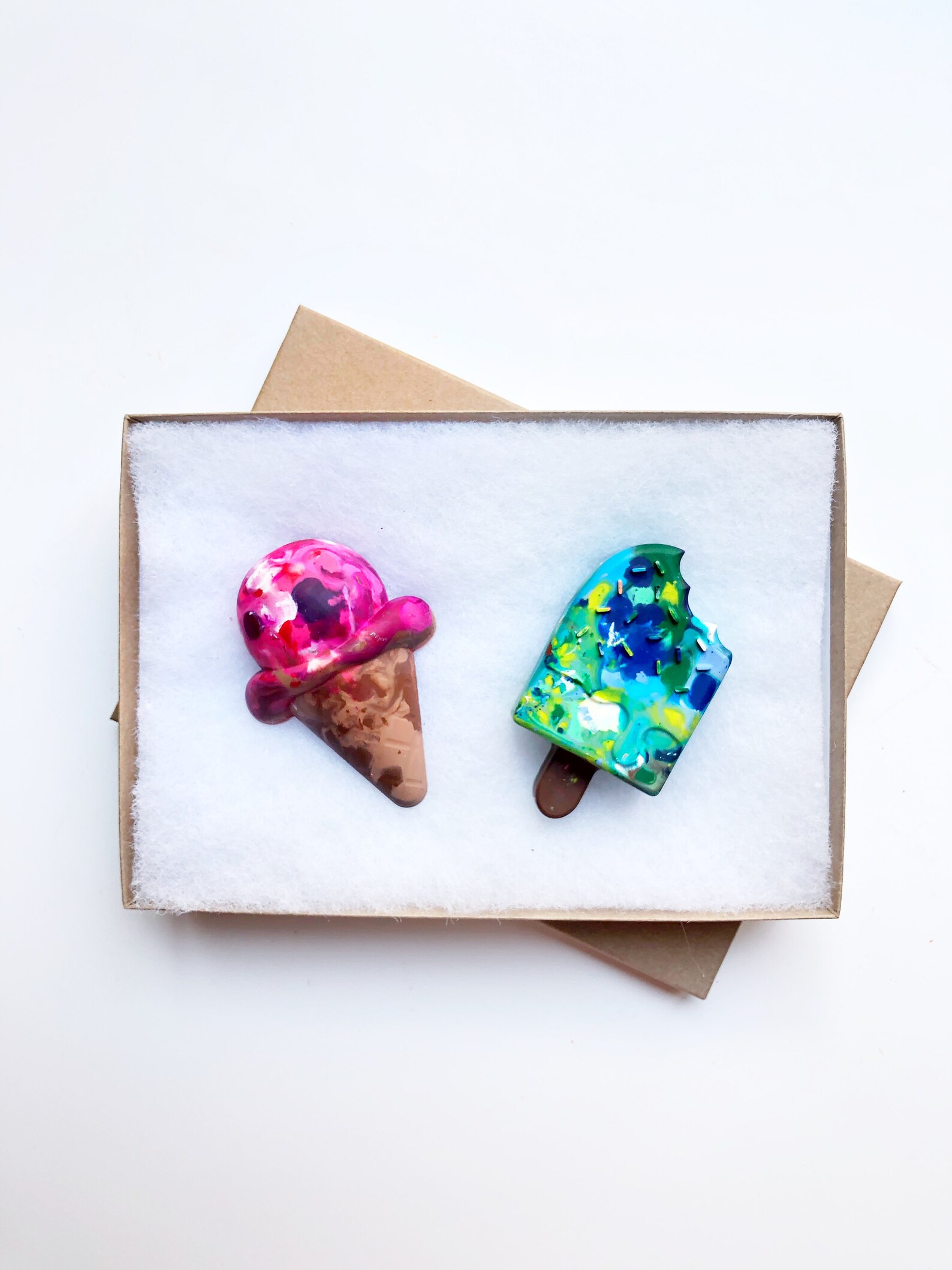 Jumbo Ice Cream Shaped Crayon Jumbo Popsicle Shaped Crayon | Etsy