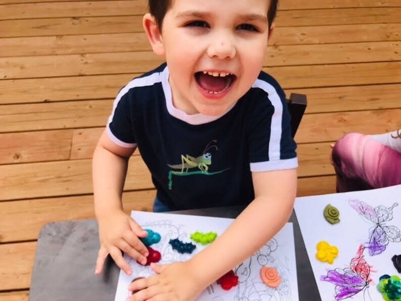 Boxed Set of Bug Shaped Crayons Gift Box Set Bug Birthday | Etsy