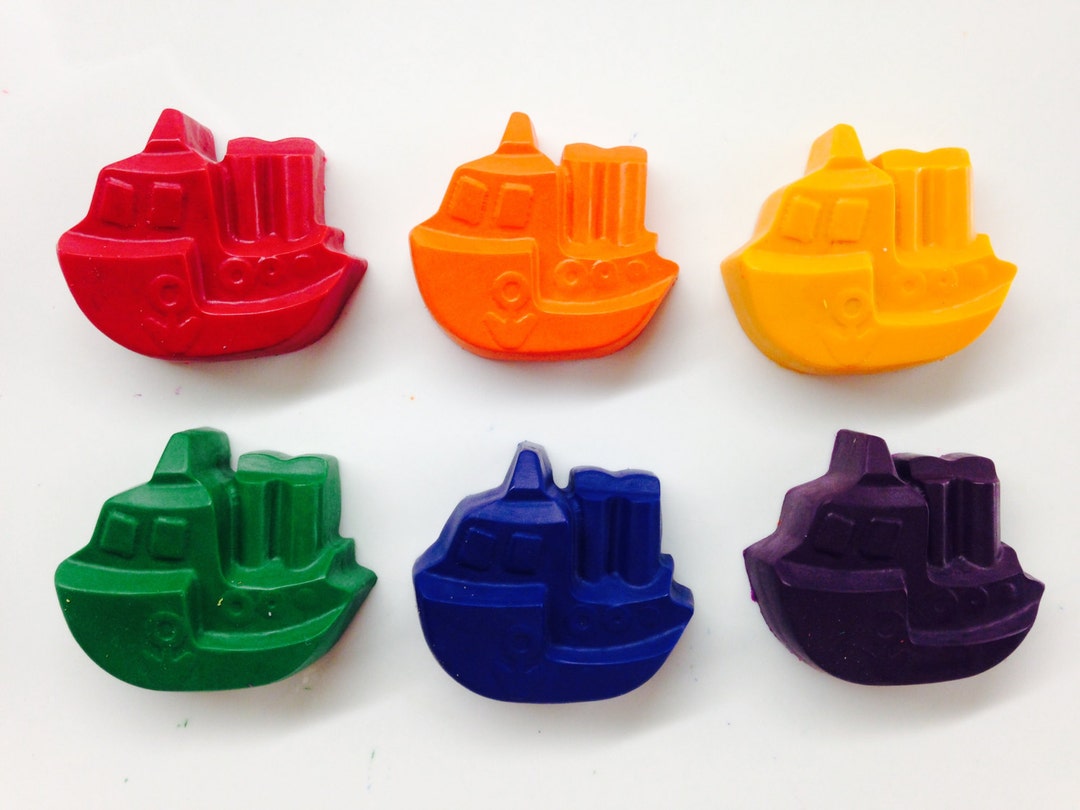 Boat Shaped Crayons, Boat Valentine, Boat Birthday, Fishing Birthday ...