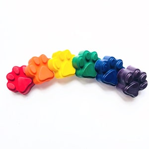 Paw Print Shaped Crayons, Puppy Birthday Party Favors, Easter Crayons ...