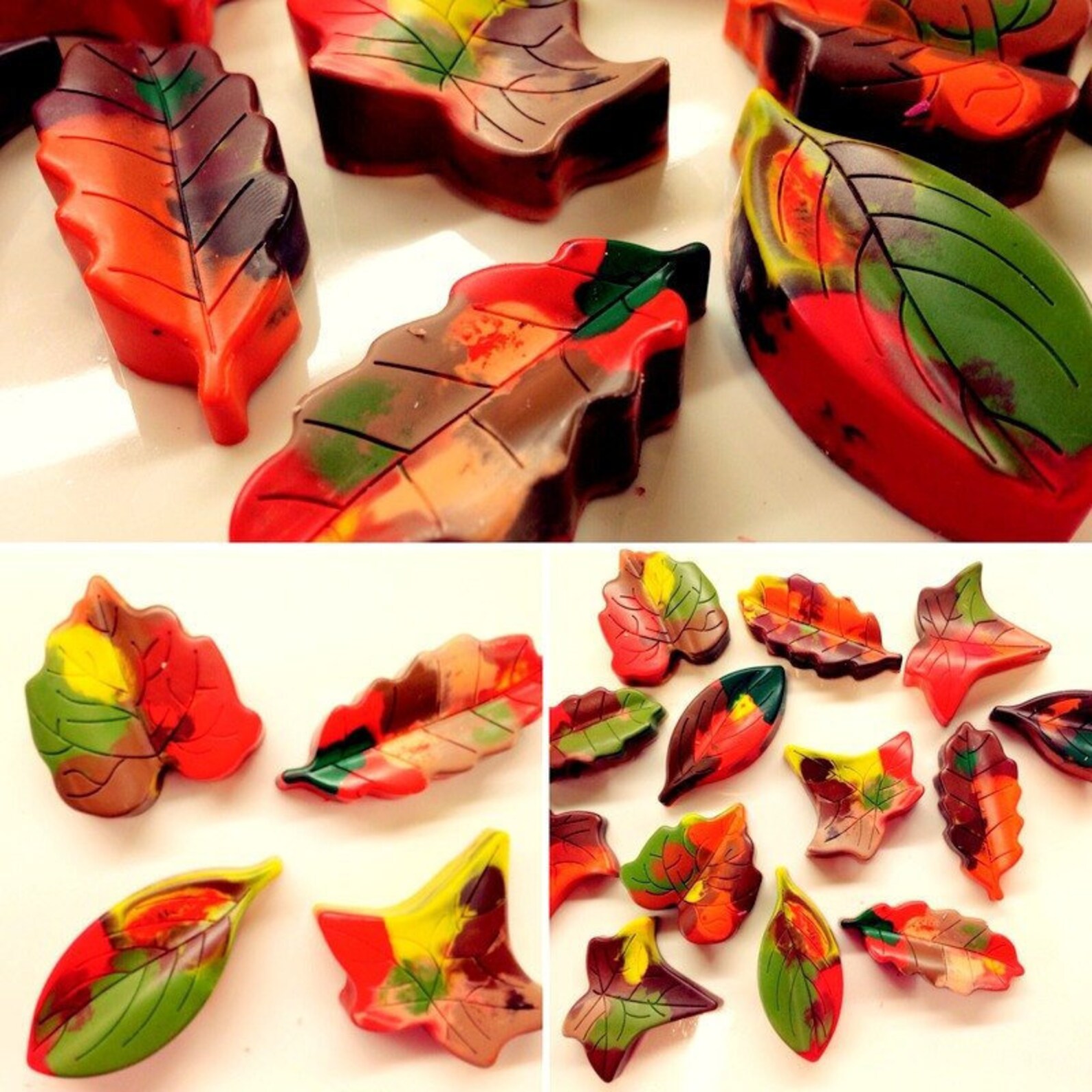 Leaf Shaped Crayons Fall Party Favor Woodland Birthday Party - Etsy