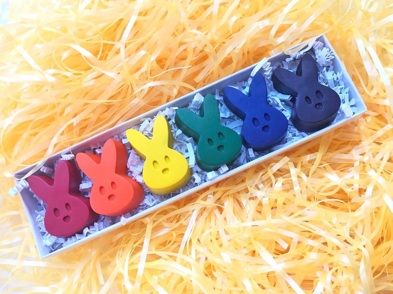 Bunny Shaped Crayons, Easter Crayons, Easter Basket Crayon, Gifts for ...