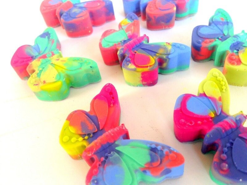 Butterfly Shaped Crayons, Easter Crayons, Easter Basket Crayon, Gift ...