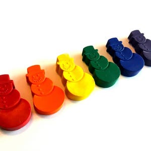 Snowman Shaped Crayons, Christmas Crayons, Christmas Party Favor ...