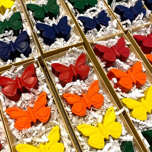 Butterfly Shaped Crayons, Easter Crayons, Butterfly Birthday Party ...