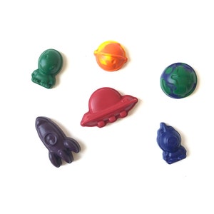 Outer Space Shaped Crayons, Space Birthday Party, Birthday Party Favor ...