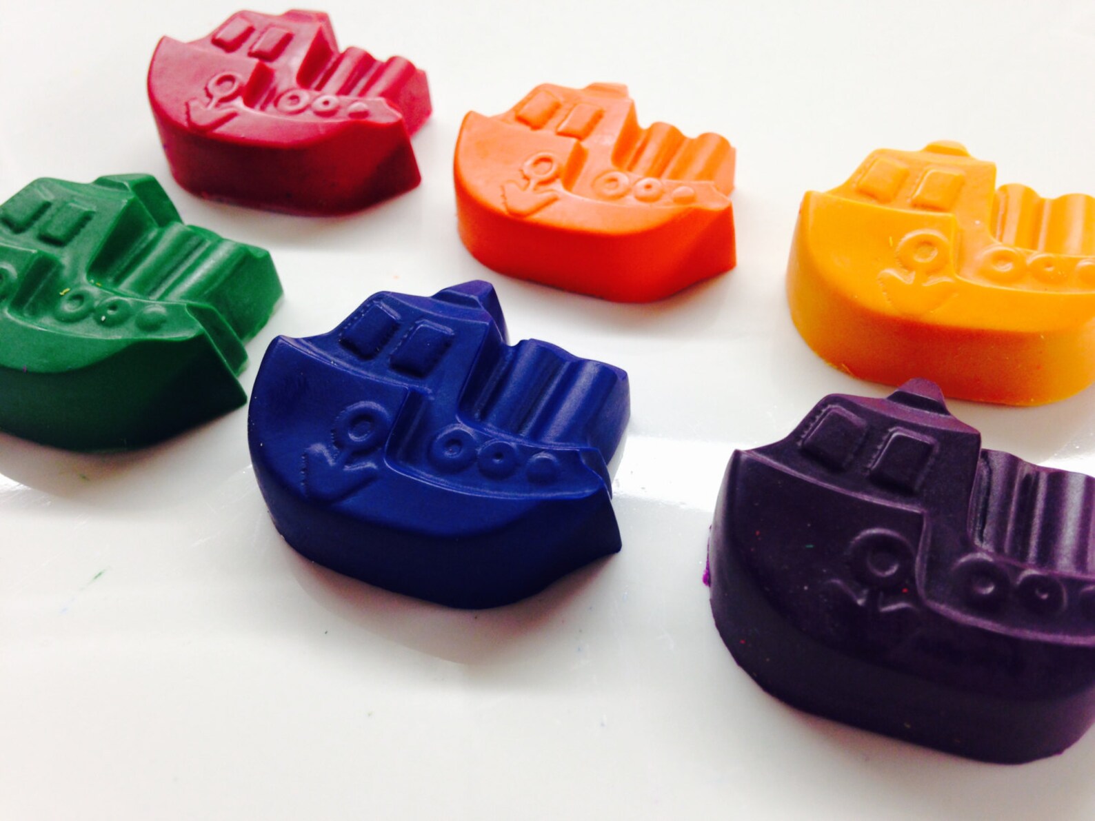 Boat Shaped Crayons Boat Valentine Boat Birthday Fishing - Etsy