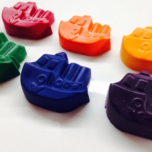 Boat Shaped Crayons, Boat Valentine, Boat Birthday, Fishing Birthday ...