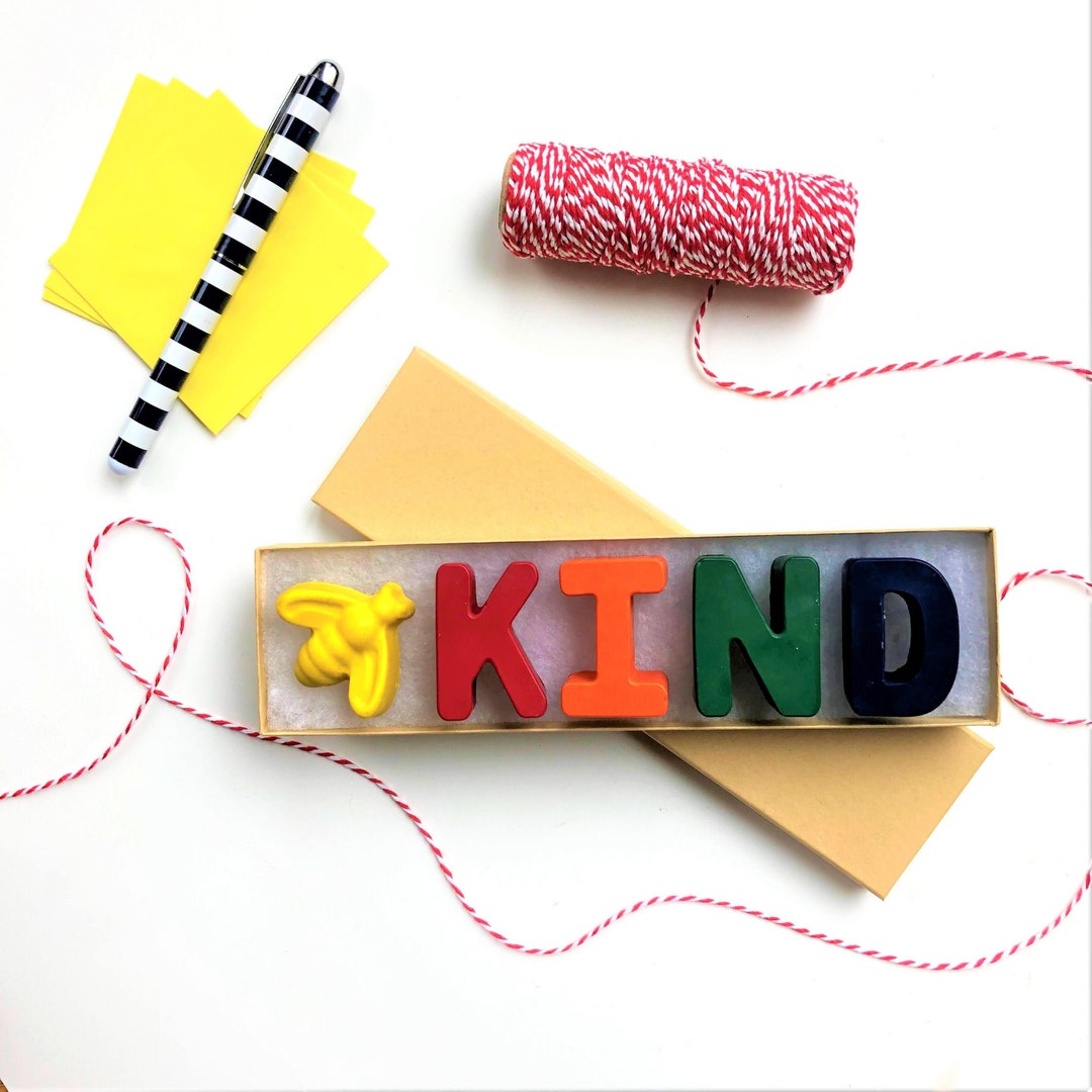 Be Kind Crayon Set, BEE Kind, Bee Birthday Party Favor, Be Kind Party ...