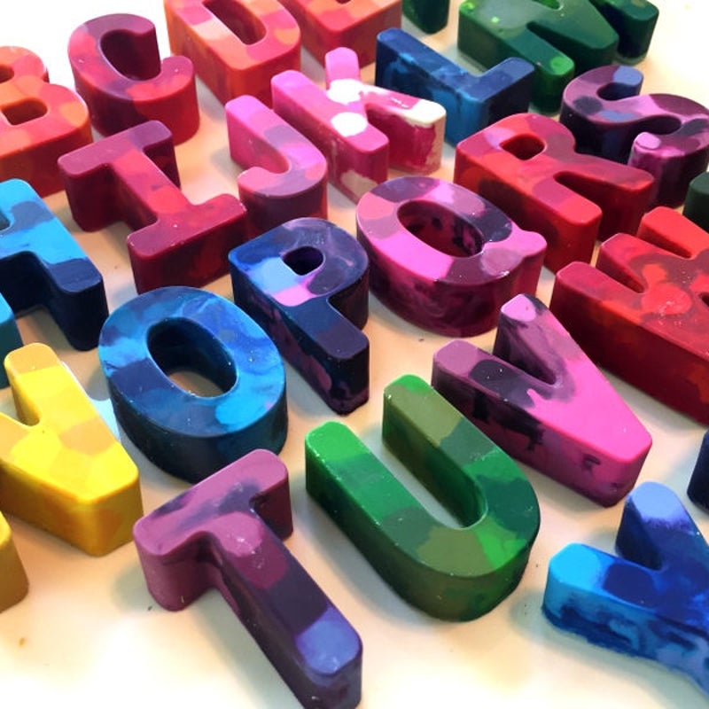 Letter Crayon - Etsy