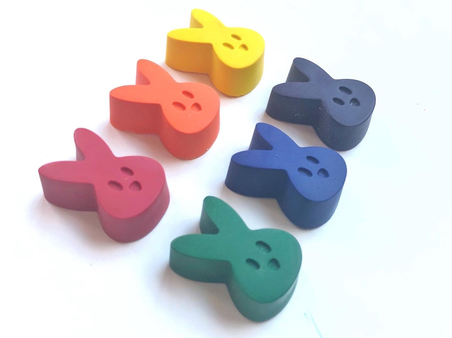 Bunny Shaped Crayons, Easter Crayons, Easter Basket Crayon, Gifts for ...