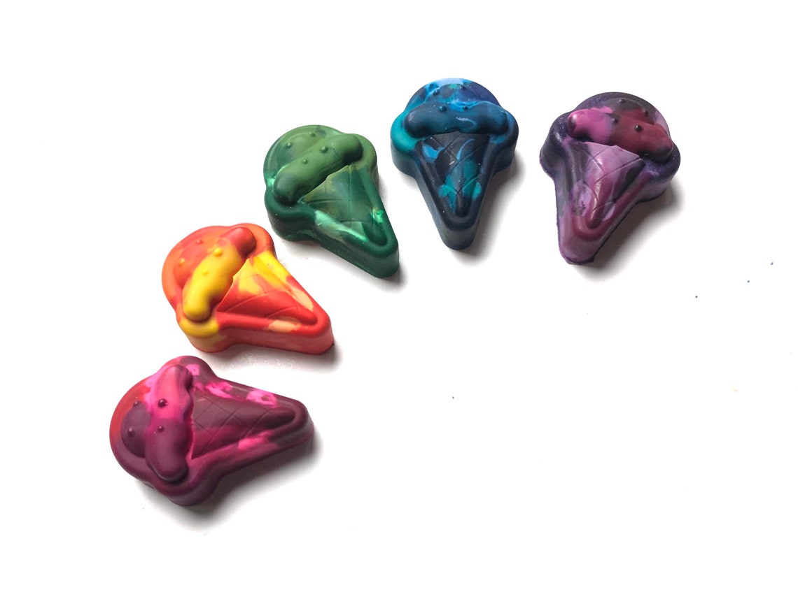 Ice Cream Cone Shaped Crayons Easter Crayons Gifts for Kids - Etsy
