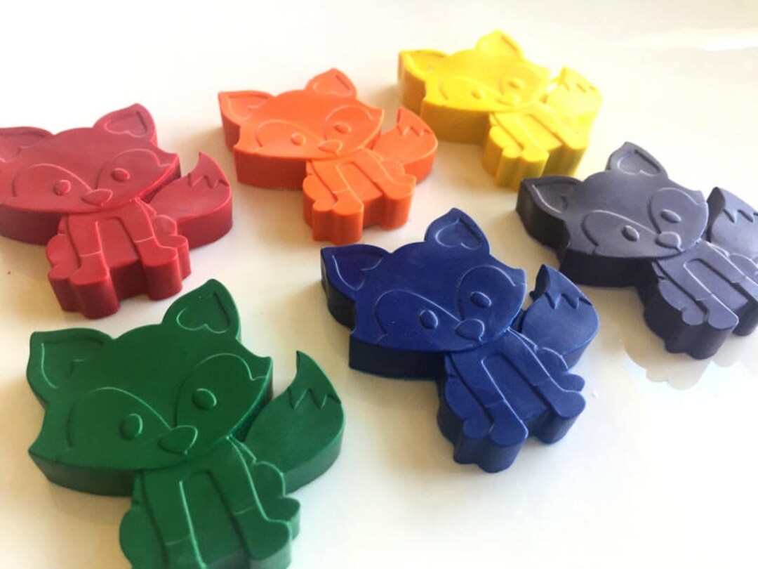 Fox Shaped Crayons, Woodland Christmas, Woodland Creature Crayons ...