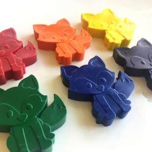 Fox Shaped Crayons, Woodland Christmas, Woodland Creature Crayons ...