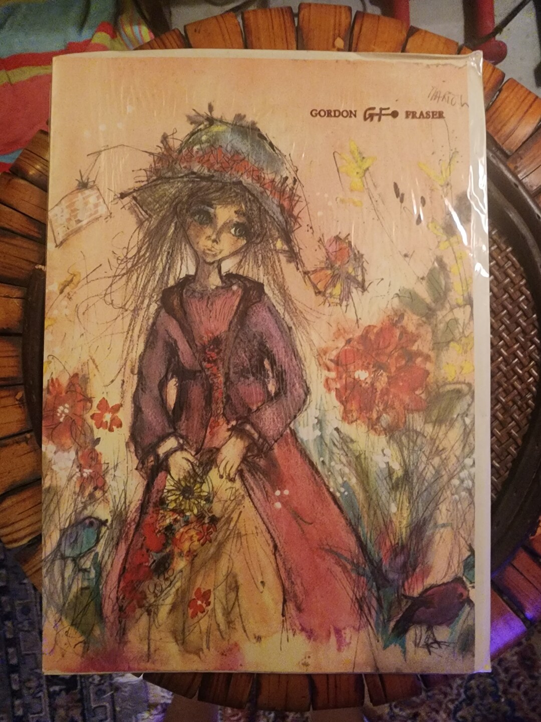 Vintage RARE Double Picture Cards for Gordon Fraser Gallery Happy ...