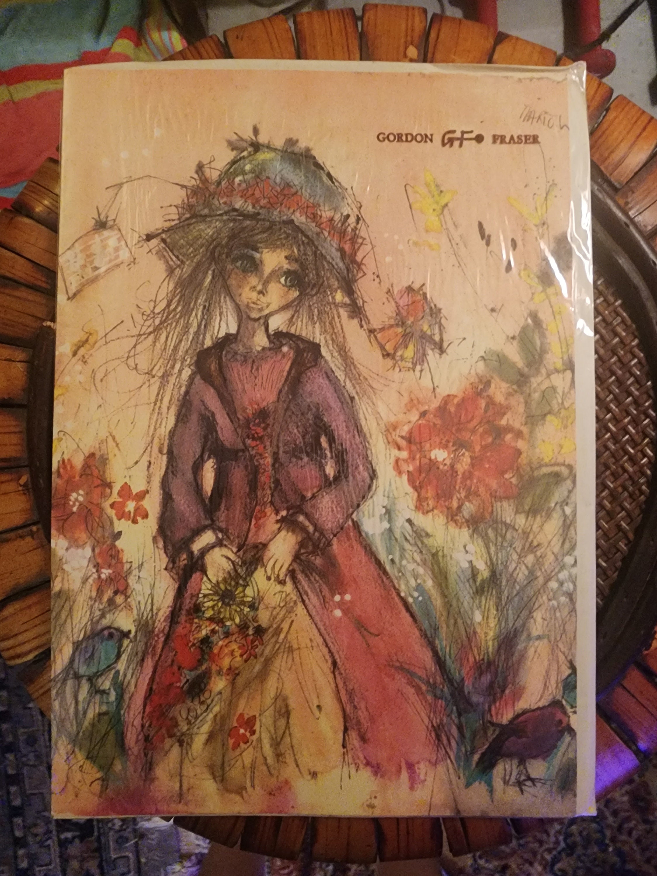 Vintage RARE Double Picture Cards for Gordon Fraser Gallery Happy ...