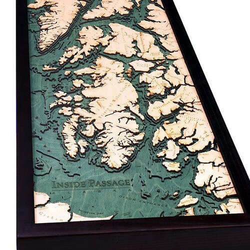 Big Bear Lake Wood Carved Topographic Depth Chart / Map - Etsy