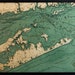 Sanibel Island Wood Carved Topographic Depth Chart / Map - Etsy