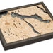 Lake Charlevoix Wood Carved Topographic Depth Chart / Map Brown - Etsy