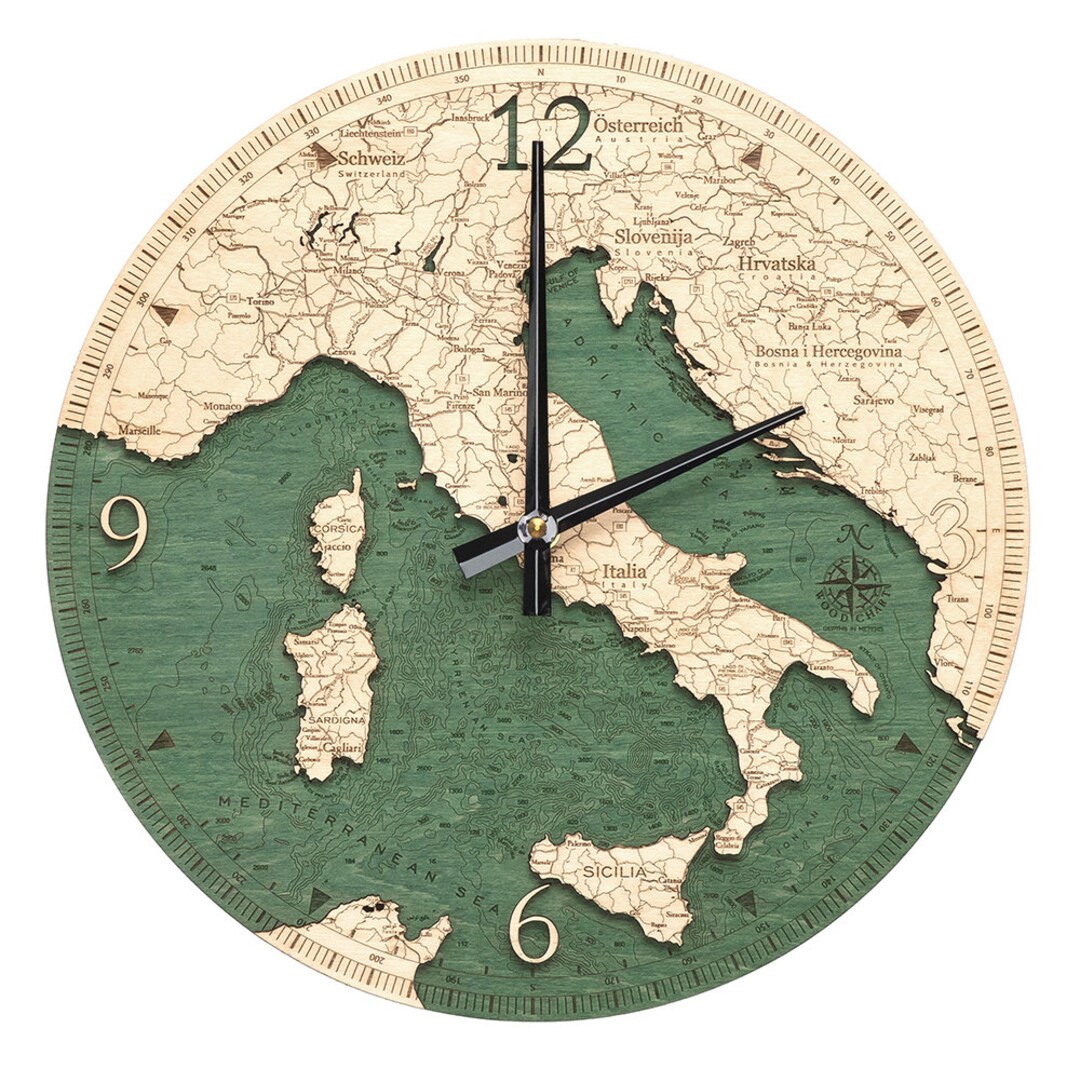 Italy Wood Carved Clock - Etsy